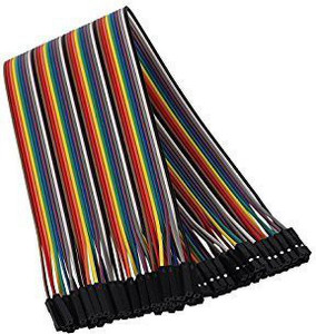 TechInfo PREMIUM SPLIT-ABLE JUMPER WIRE CABLE 30 CM (SET OF 40) (FEMALE ...