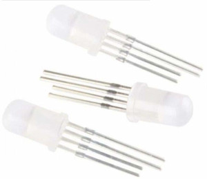 Ihc 5mm Diffused Common Anode Red Green Blue RGB LED 4Pins Tri-Color ...