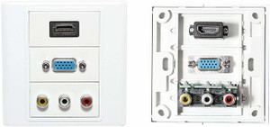 ELECTRO WOLF TV-out Cable HDMI / VGA / 3RC Multimedia Modular Wall ...