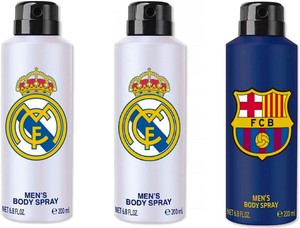 FC Barcelona real madrid fcb deo maha combo deo03 Body Spray - For Men ...