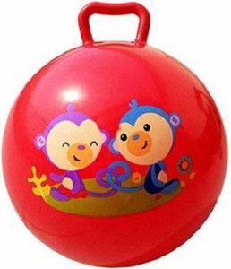 Matiman Inflatable Sit and Bounce Rubber Hop Ball for Kids with Foot ...