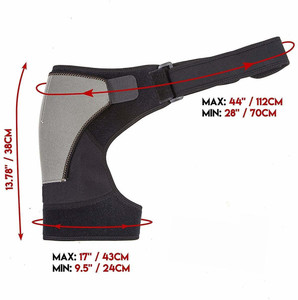 RIO PORT Shoulder Brace - Compression Sleeve for Rotator Cuff Pain ...