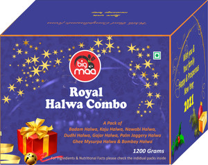 Big Maa Royal Halwa Combo Gift Pack | Badam Halwa,Kaju Halwa,Nawabi ...