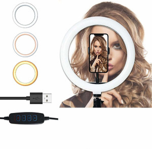 flying india Premium 10"Selfie Ring Light with 7ft Tripod Stand for ...