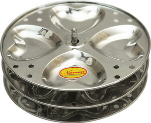 Naveen Stainless Steel Idly Cooker, Induction and Gas Stove Compatible ...