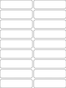 NP LABEL Blank Stickers With/ Without Border For General Use - 75X20mm ...