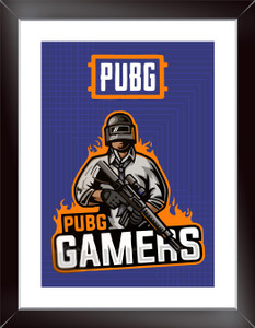 PUBG Mobile Game Wall Photo Frame For Room & Office (Size 10.5 inch X ...