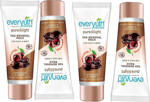 Everyuth Naturals CHOCOLATE & CHERRY TAN REMOVAL PACK 50gm - Price in ...