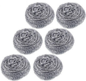 SBTs SET OF 6 Stainless Steel Scouring and Scrubber Pack Scrub Pad ...