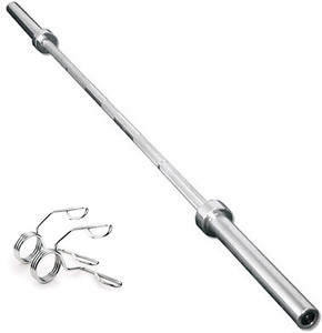 Konark 5 Feet Straight Olympic Barbell Rod (30 mm Internal Dia & 50mm ...