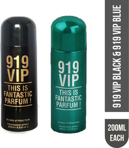 RAMCO VIP 919 Black And VIP 919 Blue Deodorant Body Spray 200ML Each ...