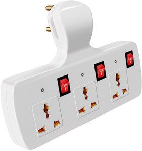 DECOBELL 3 Socket with 3 Individual Multi Plug Fuse Extension Board ...