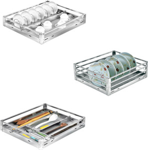 Bloo Basket Utensil Kitchen Rack Steel stainless Steel Modular Kitchen ...