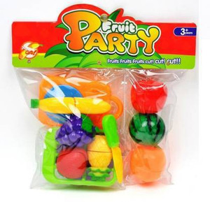 DhyeyCollection Realistic Sliceable 7 Pcs Fruits Cutting Play Toy Set ...