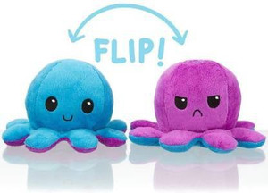 MentalLook Reversible octopus plush toy - Express your mood Swings - 19 ...
