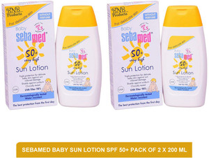 Sebamed Sunscreen - SPF 50 baby sun lotion - sun kids protect ...