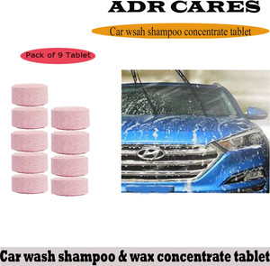 ADR Car Wash Shampoo tablet(10 GM) pack of 9 tablet Car Washing Liquid ...