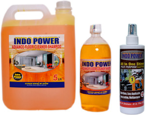 INDOPOWER ADVANCE FLOOR CLEANER SHAMPOO LIME (1ltr.+ 5ltr.) COMBO PACK ...