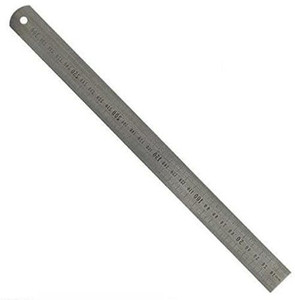 Shop Universe 12" Steel Ruler 300Mm Millimeter Inch Conversion Tool ...