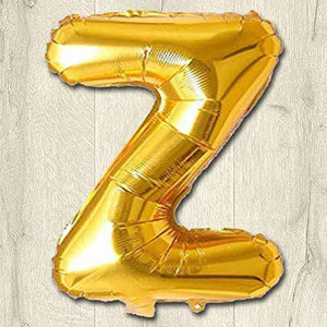 Flipkart.com | CAMARILLA Solid Alphabet Gold Foil Letter Balloons for ...