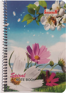 Shree Sudarshan Soft Cover Spiral Notebook with Front Side Plastic ...