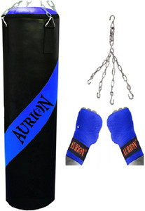 Aurion by 10Club Unfilled Heavy 4 Feet Punch Bag Boxing MMA Sparring ...