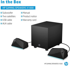 Buy HP x1000 100 W Gaming Speaker Online from Flipkart.com