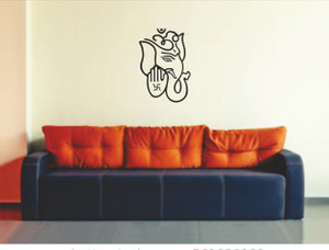 Ruby Décor Ganesh Ji Wall Sticker with Decal Design for Wall Decoration ...