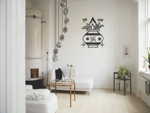 RUBY DECOR 61 cm Kalash Sticker Self Adhesive Sticker Price in India ...