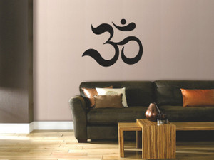 RUBY DECOR 61 cm Om Sticker For Wall , Door And Temple Self Adhesive ...
