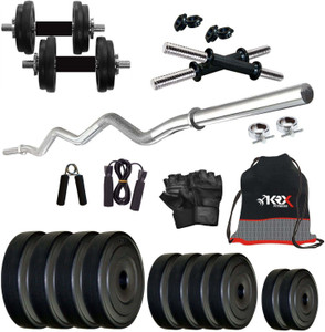 KRX 22 kg PVC COMBO 3 Home Gym Combo Price in India - Buy KRX 22 kg PVC ...