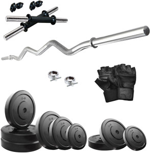 KRX 20 kg Solid Rubber COMBO 4-WB Home Gym Combo Price in India - Buy ...