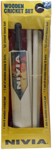 NIVIA Wooden Cricket Kit - Buy NIVIA Wooden Cricket Kit Online at Best ...