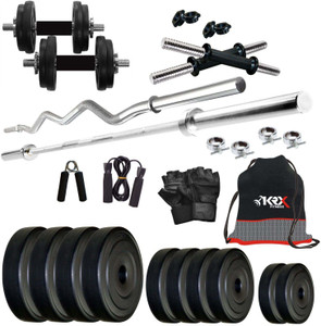 KRX 30 kg PVC COMBO 2 Home Gym Combo Price in India - Buy KRX 30 kg PVC ...