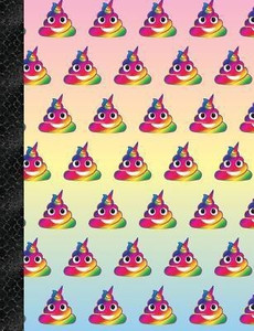 My Super Cute Rainbow Unicorn Poop Emoji 4x4 Quad Graph Paper Notebook ...