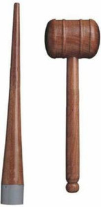 Xorma cricket Hammer with Cricket Bat Handle Cone Wooden Bat Mallet ...