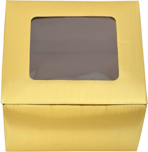 GROWNEX Cake Box Craft Paper Cakes, Cupcake, Snacks Storage Packaging ...