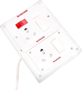 ANCHOR BAHUL ASSEMBLED BOARD CONTAINS 2 Anchor Sockets(15 Amp), 2 ...