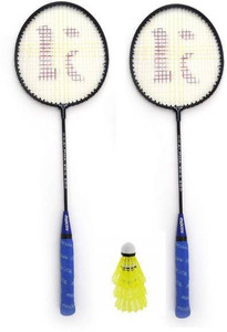 Ostrich Single Shaft Badminton Racket With 3 Piece Plastic Shuttle ...