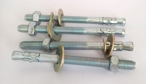 Hardware Nut & Bolt Set Anchor Fastener Silver M12 (Length 150mm) (4 ...