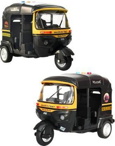 INFINITE POCKET Friction Powered Mumbai Auto Rickshaw Toy with Light ...