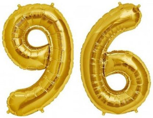 Flipkart.com | parisidh Solid gloden foil ballon number 96 Letter ...