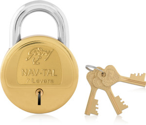 Godrej Nav-Tal 7 Levers 4 Keys Padlock - Buy Godrej Nav-Tal 7 Levers 4 ...
