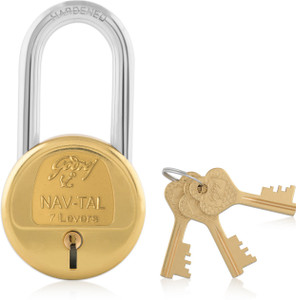 Godrej Locks Nav-tal 7 Levers 50mm Long Shackle Padlock - Buy Godrej ...