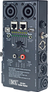 MX Audio Cable Tester Tests XLR 6.35mm TRS 1/4" TS Speakon Jack 2 & 4 ...