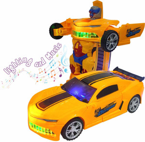 TOYICO! Robot Car Toy For Kids, Transforming Car, Converting Car To ...