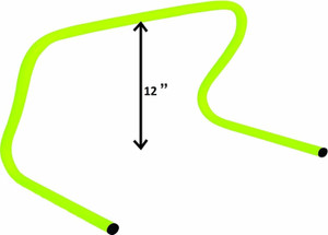 PSP SPORTS 12 INCH Agility Speed Training and Practice Hurdle for Track ...