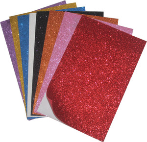 Flipkart.com | iyakii Sticky Glitter paper - Glitter sheet