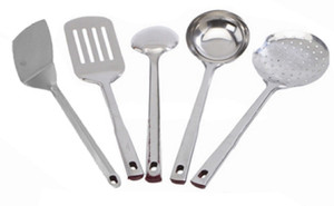 Grade Plus 100% Stainless Steel Heavy Gauge Ladle Set of 5 Kitchen Tool ...