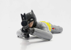 Cabin Hut Action figure Bat hero Crawling Action Toy with LED Light Gun ...